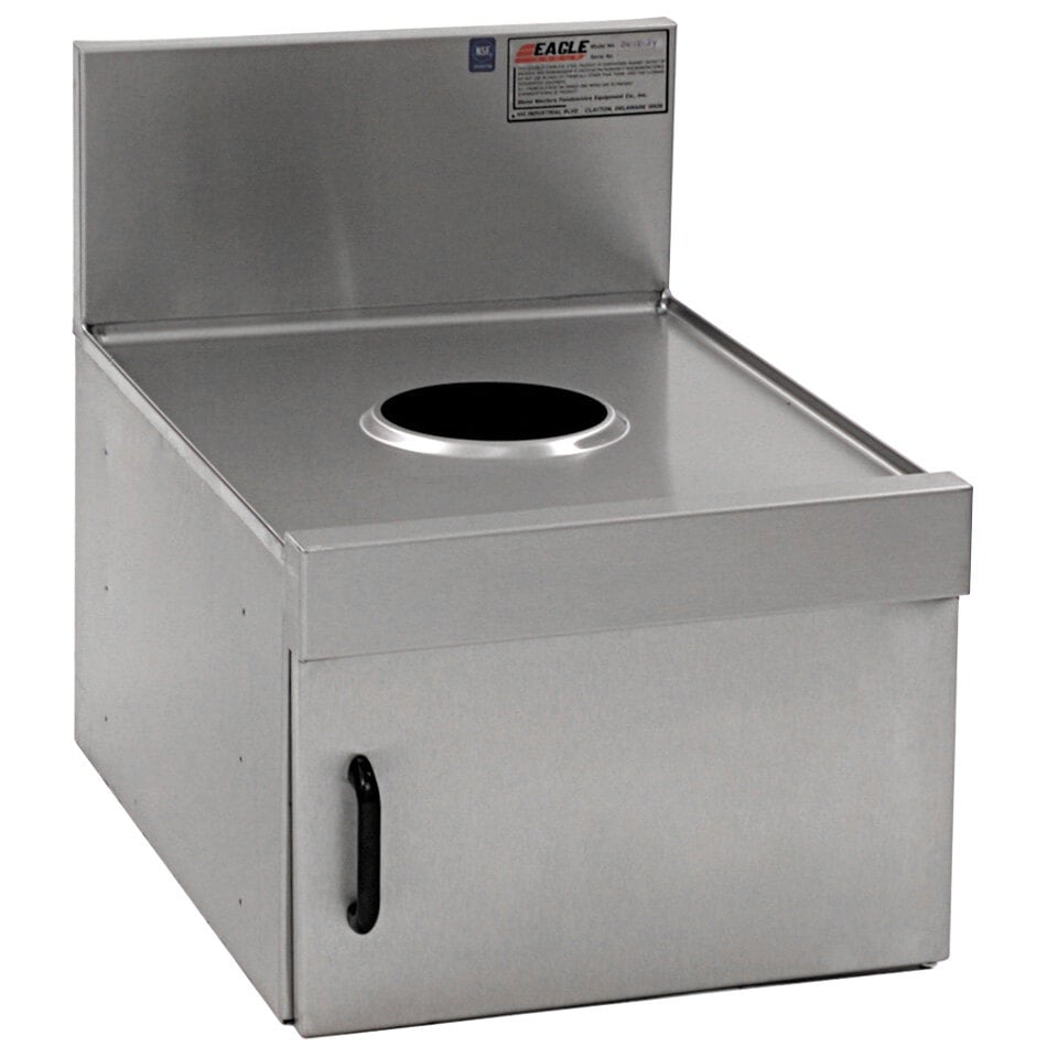 Eagle Group DW12-24 Spec-Bar 2000® 12" x 24" Stainless Steel Dry Waste Unit