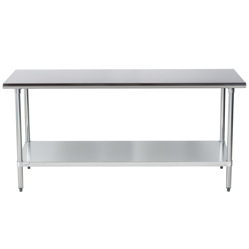 Advance Tabco ELAG-306-X 30" x 72" 16 Gauge Stainless Steel Work Table ...
