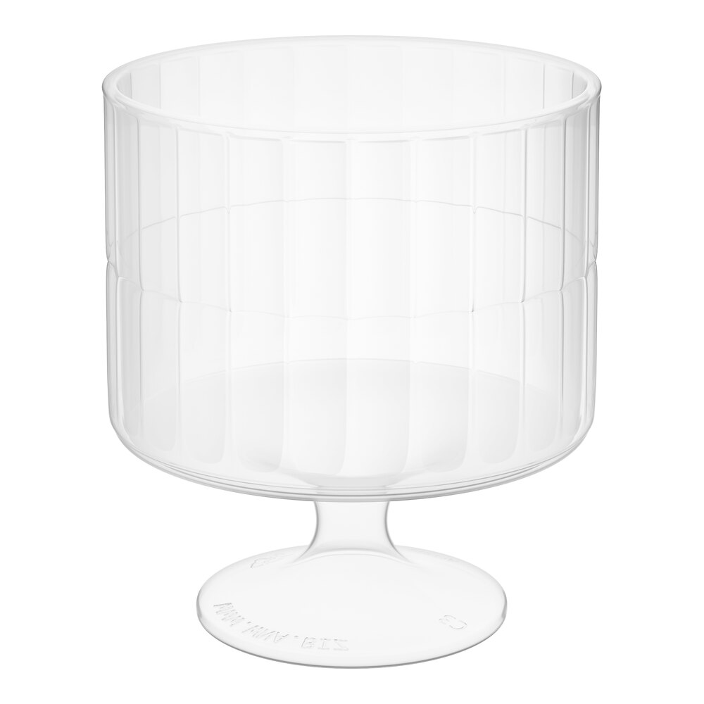 WNA Comet CCW2240 Classicware 2 oz. 1-Piece Clear Plastic Pedestal Wine ...