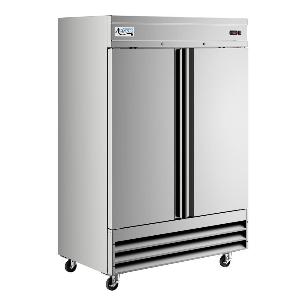Commercial Stainless Steel Upright Freezer | Avantco SS-2F-HC 54" Two ...