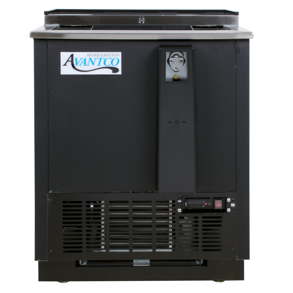Avantco Refrigeration Avantco HBB-25-HC 25" Black Horizontal Bottle Cooler