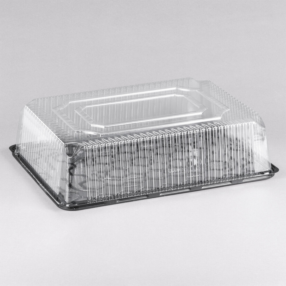 D&W Fine Pack 1/2 Size 2-3 Layer Sheet Cake Display Container with ...