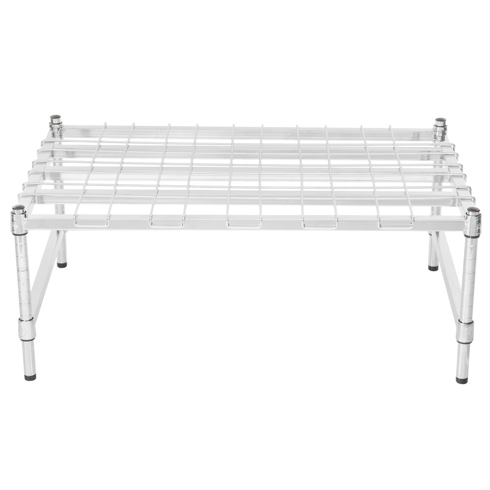 Regency 24" x 36" Heavy-Duty Chrome Dunnage Rack with Mat