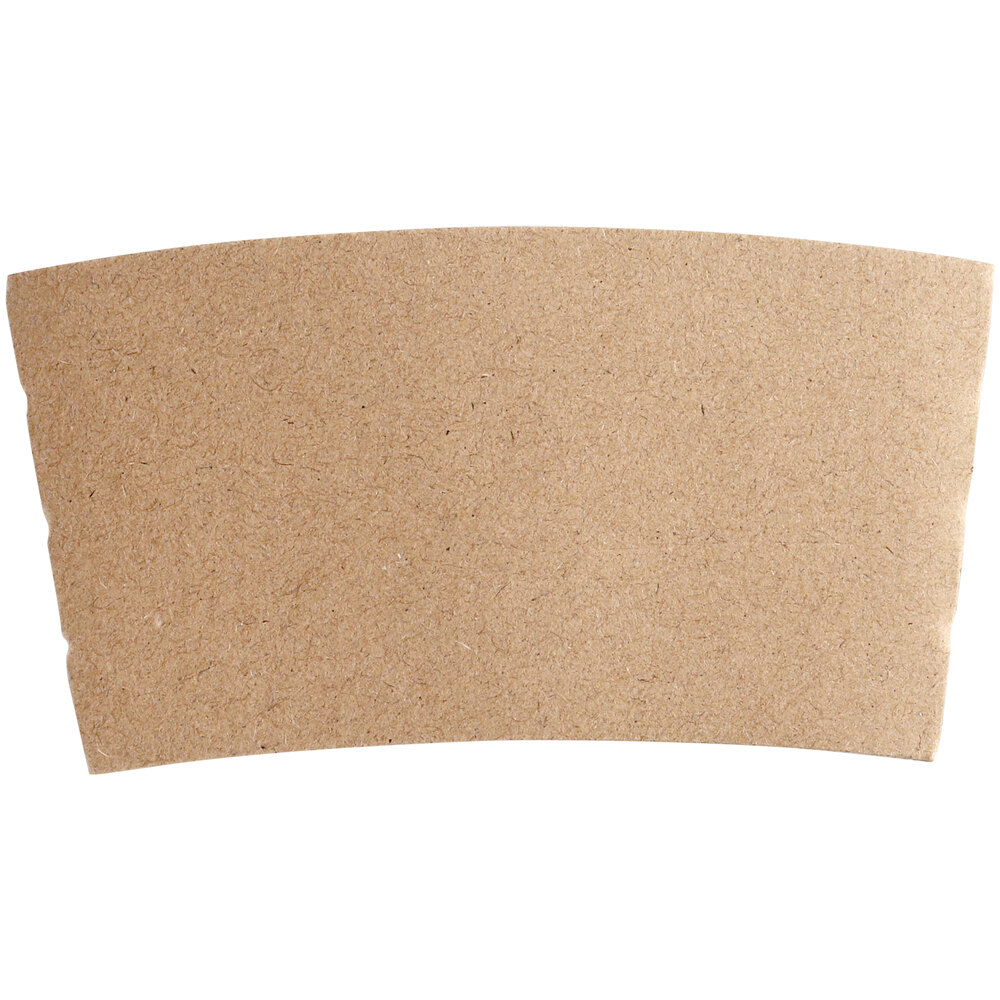 EcoChoice 8 oz. Kraft Coffee Cup Sleeve / Jacket / Clutch - 50/Pack