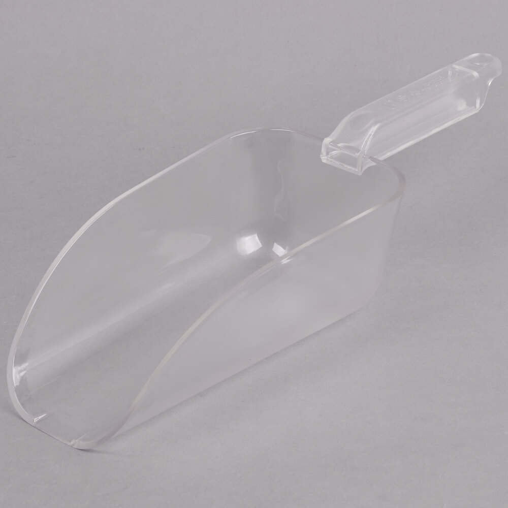 Choice 32 oz. Clear Plastic Utility Scoop