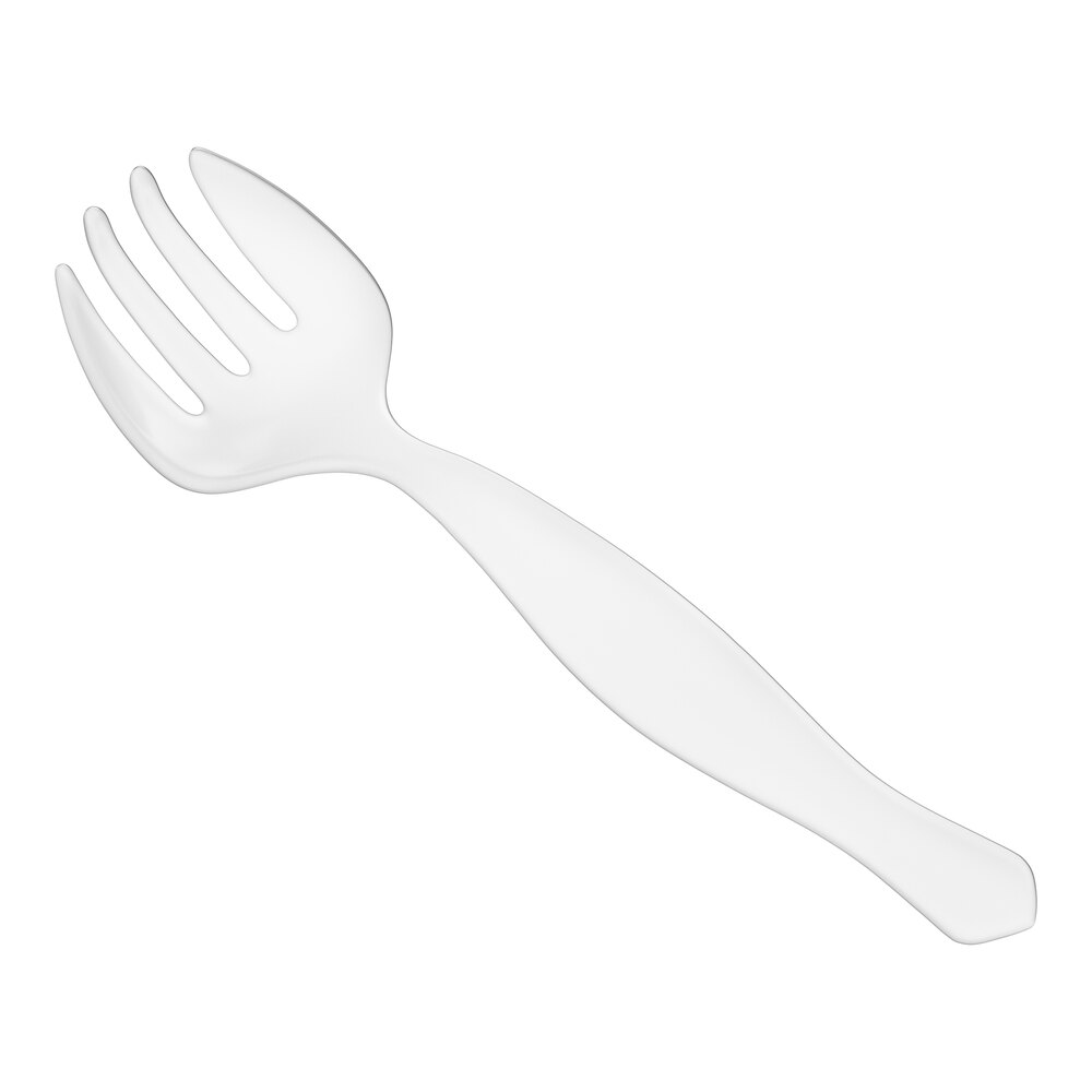 Choice 8 1/2" Clear Disposable Plastic Serving Fork - 72/Case