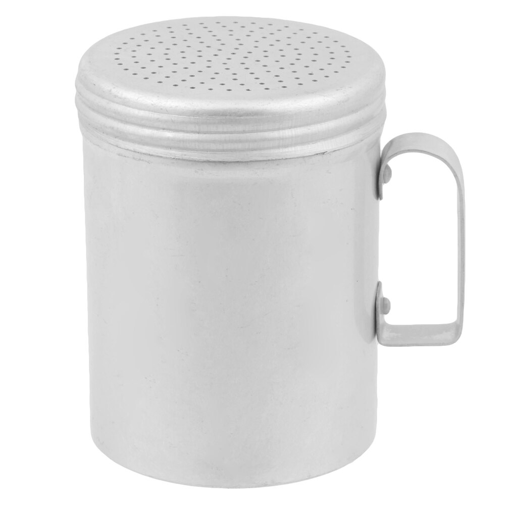 Vollrath 68184 10 oz. Fine Aluminum Shaker / Dredge with Handle