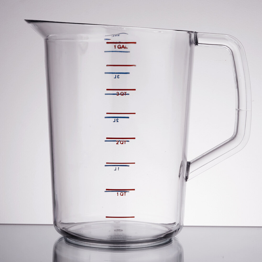 Rubbermaid Clear Plastic 4 qt. Measuring Cup / Pitcher