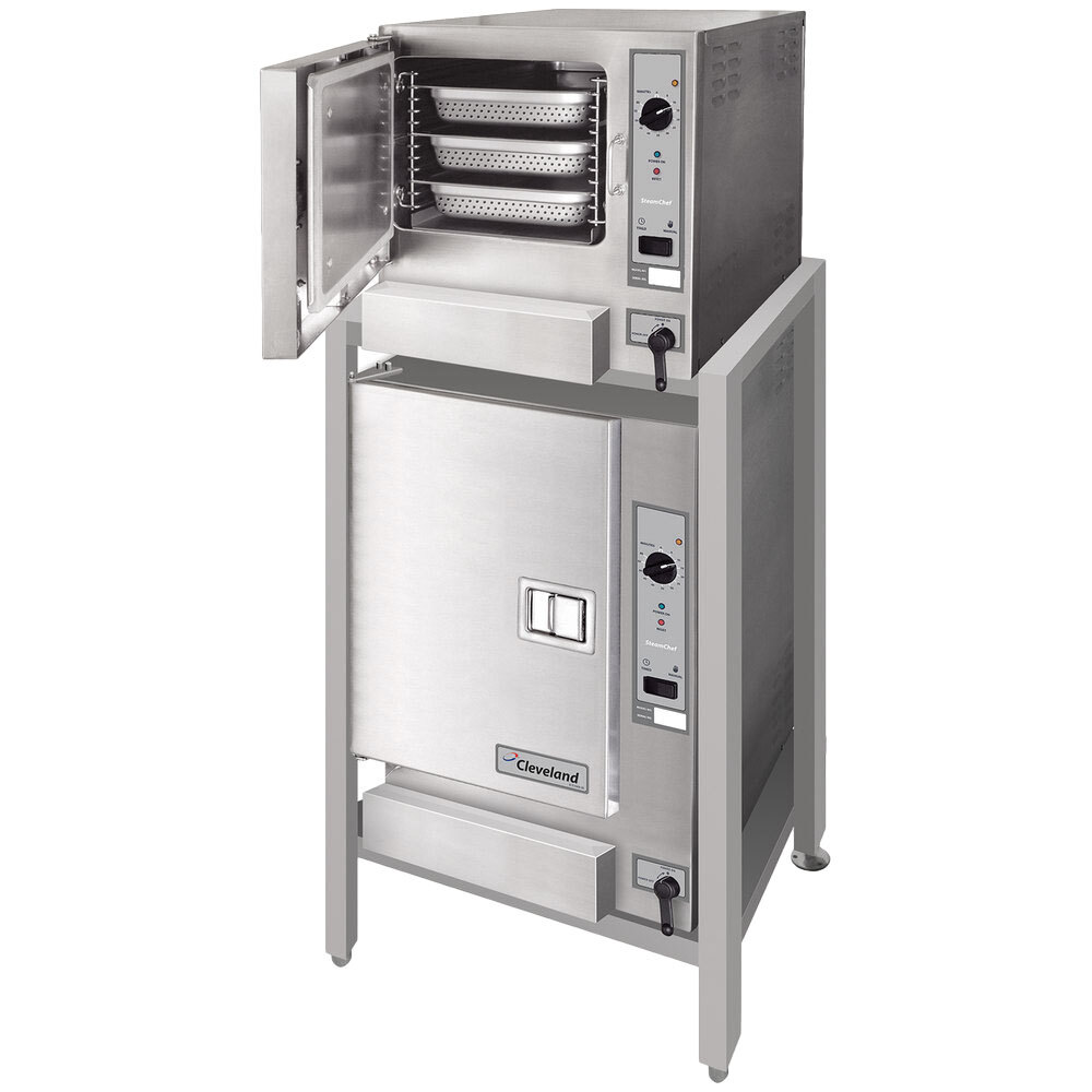Cleveland (2) 22CGT63.1 SteamChef 3 & 6 SST Natural Gas Double Deck 9 ...