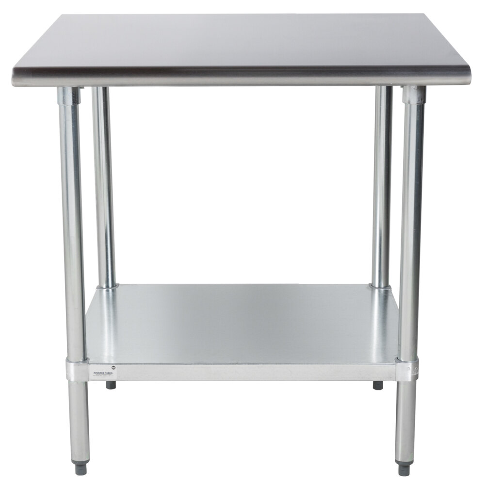 Advance Tabco ELAG-363 36" x 36" 16 Gauge Stainless Steel Work Table ...