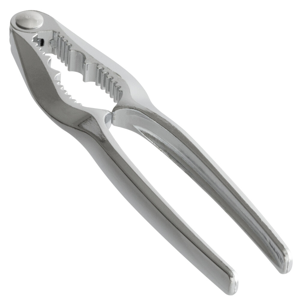 Choice 6" Double Jaw Chromium-Coated Zinc Alloy Lobster Cracker