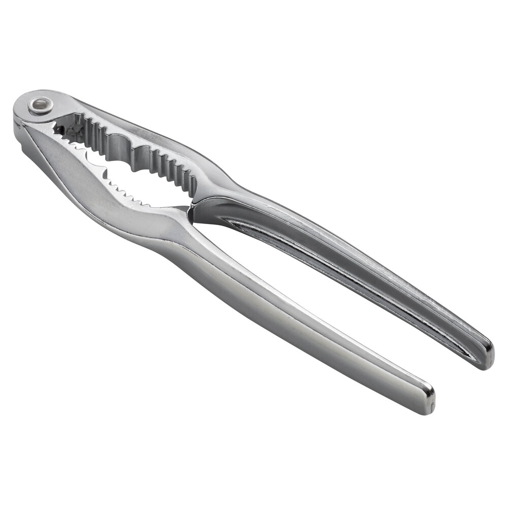 Choice 6" Double Jaw Chromium-Coated Zinc Alloy Lobster Cracker