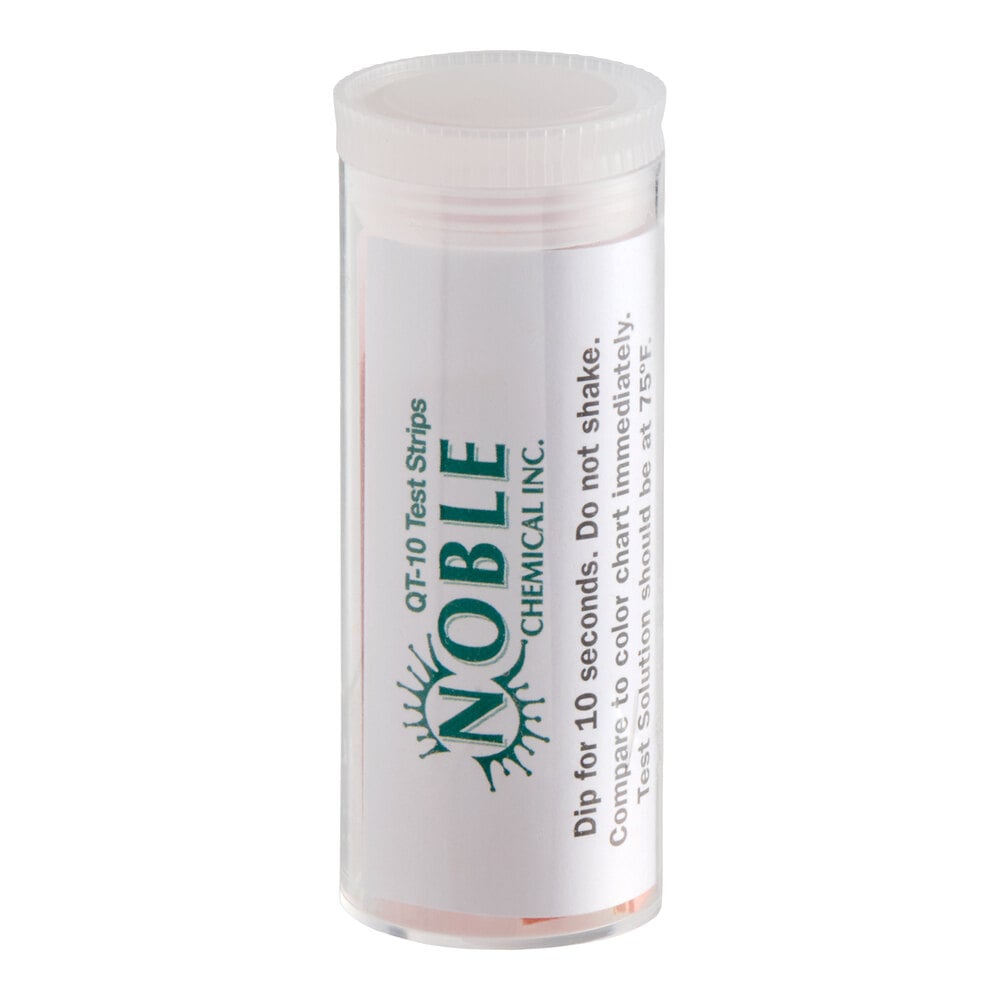 Quaternary Test Strips (100 Count Vial): WebstaurantStore