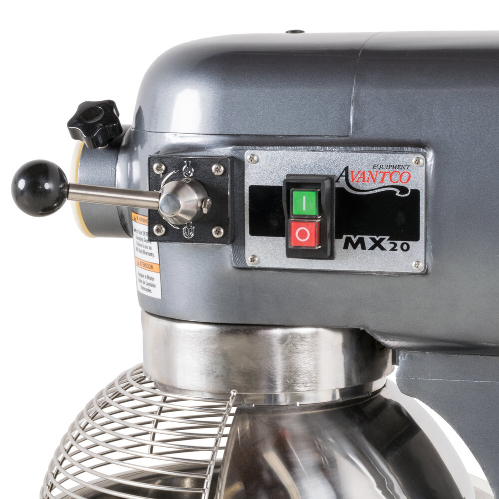 Avantco MX20WFB 20 Qt. Planetary Stand Mixer with Guard, Standard ...
