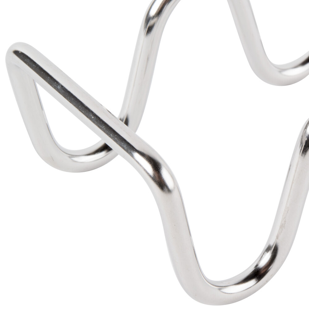 Choice Stainless Steel Wire Taco Holder with 1 or 2 Compartments - 3 5/ ...