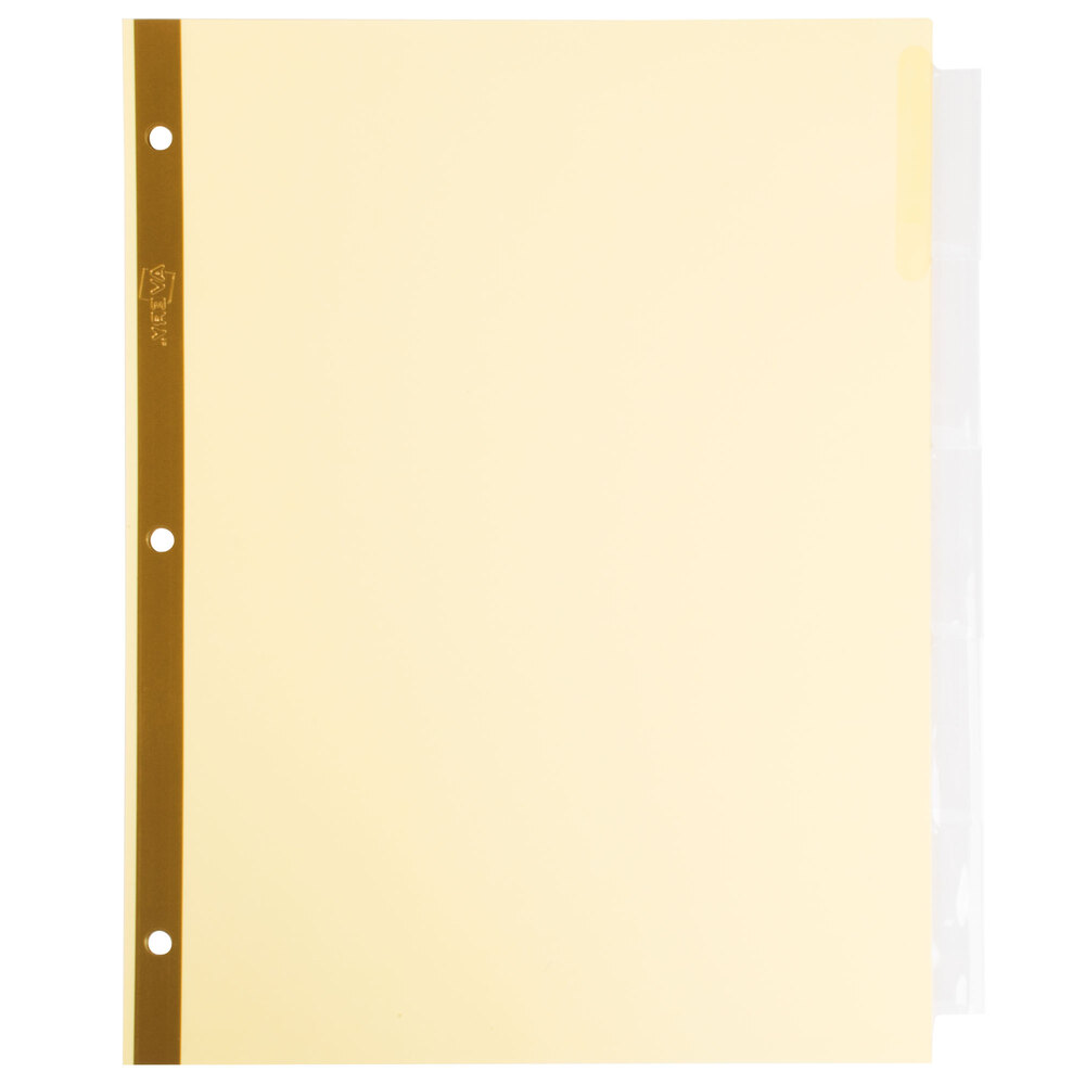 Avery® 11110 Big Tab Buff Paper 5-Tab Clear Insertable Dividers