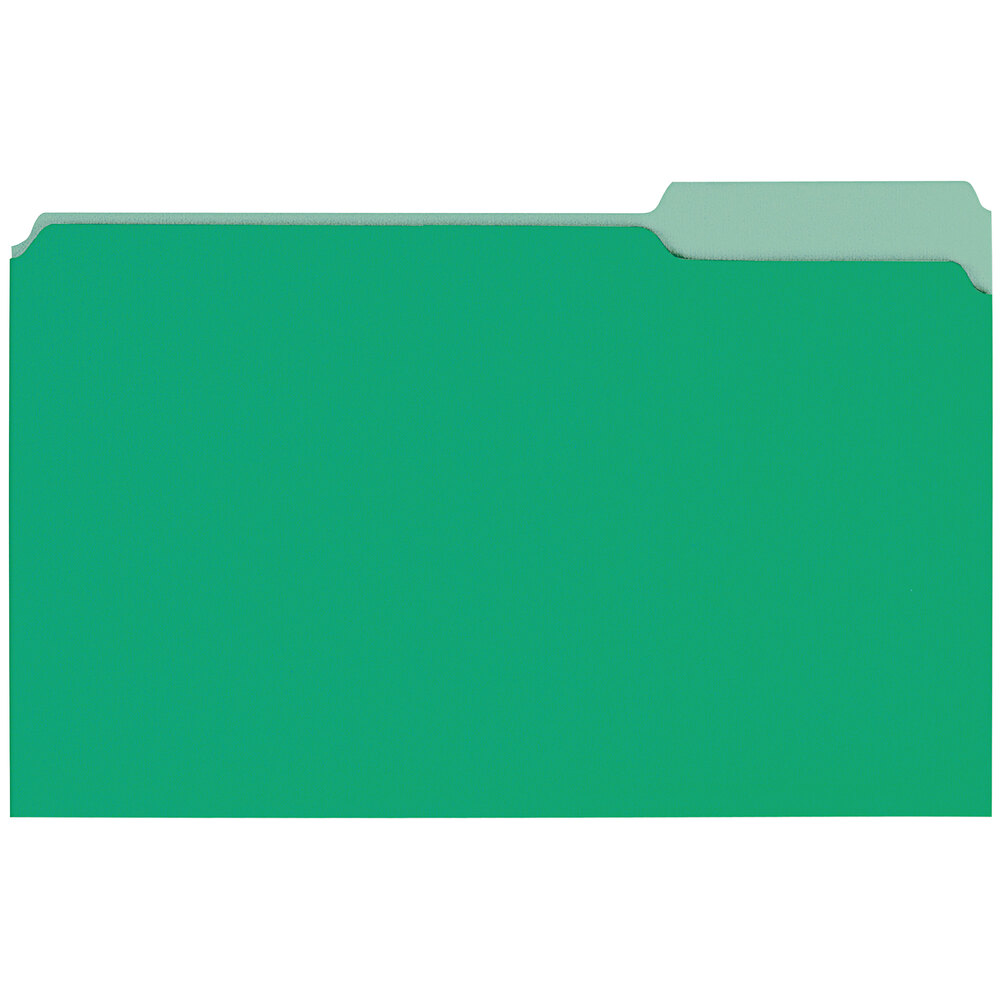 Universal UNV10522 Legal Size File Folder - Standard Height with 1/3 ...