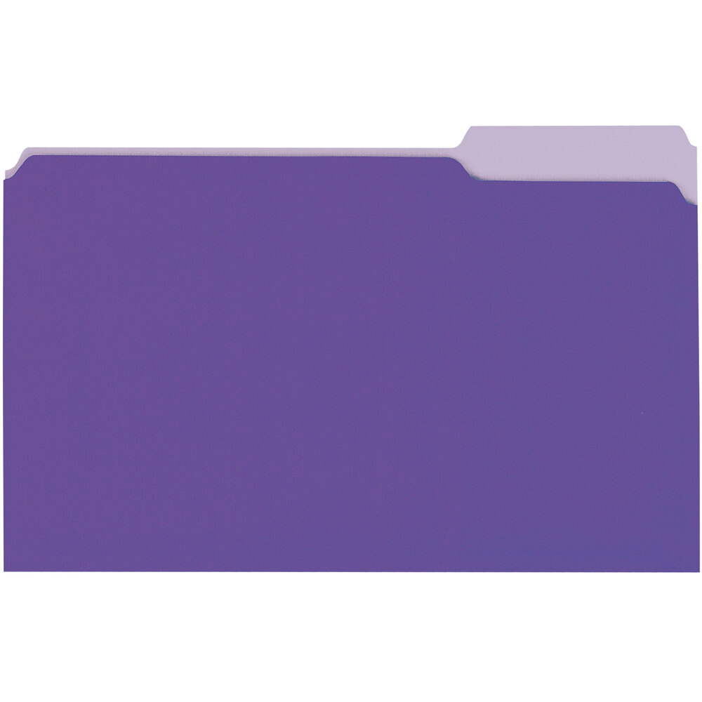 Universal UNV10525 Legal Size File Folder - Standard Height with 1/3 ...