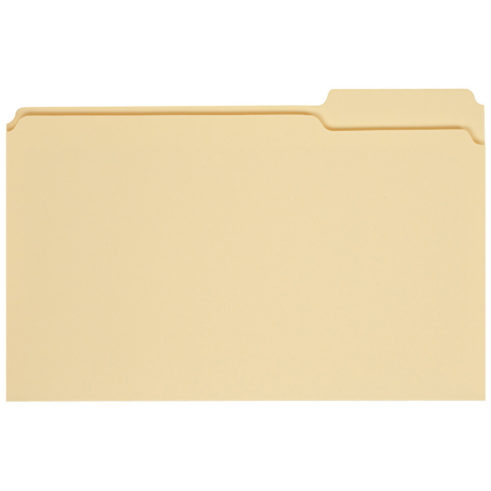 Universal UNV15123 Legal Size File Folder - Standard Height with 1/3 ...