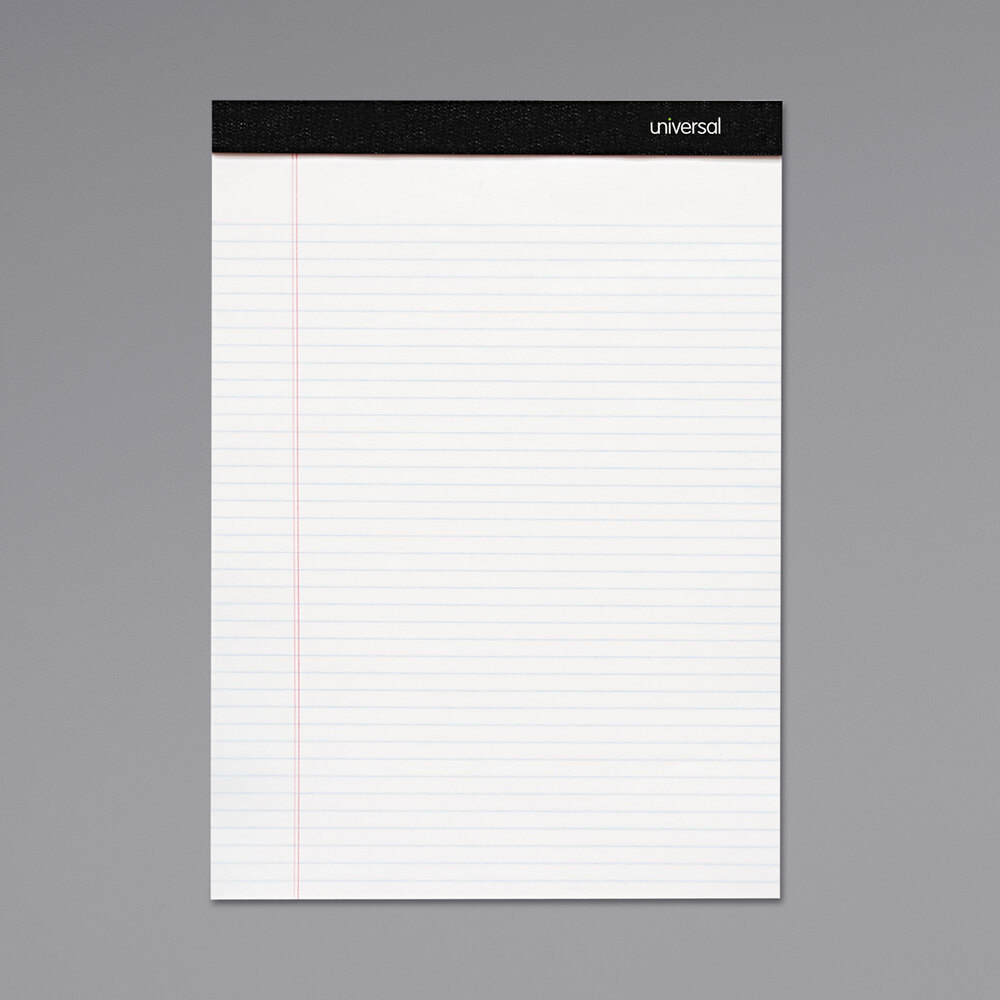 Universal Legal Ruled Writing Pads - 6/Pack