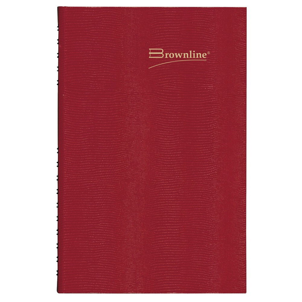 Brownline C550C 7 7/8" x 10" Red 2026 CoilPro Daily Planner
