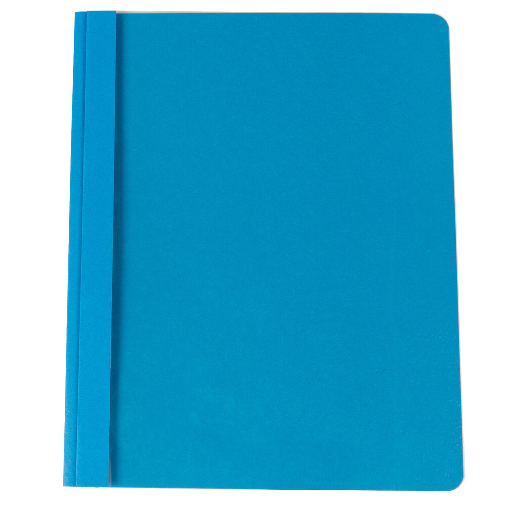 Universal Office UNV57121 11" x 8 1/2" Light Blue Leatherette Embossed ...