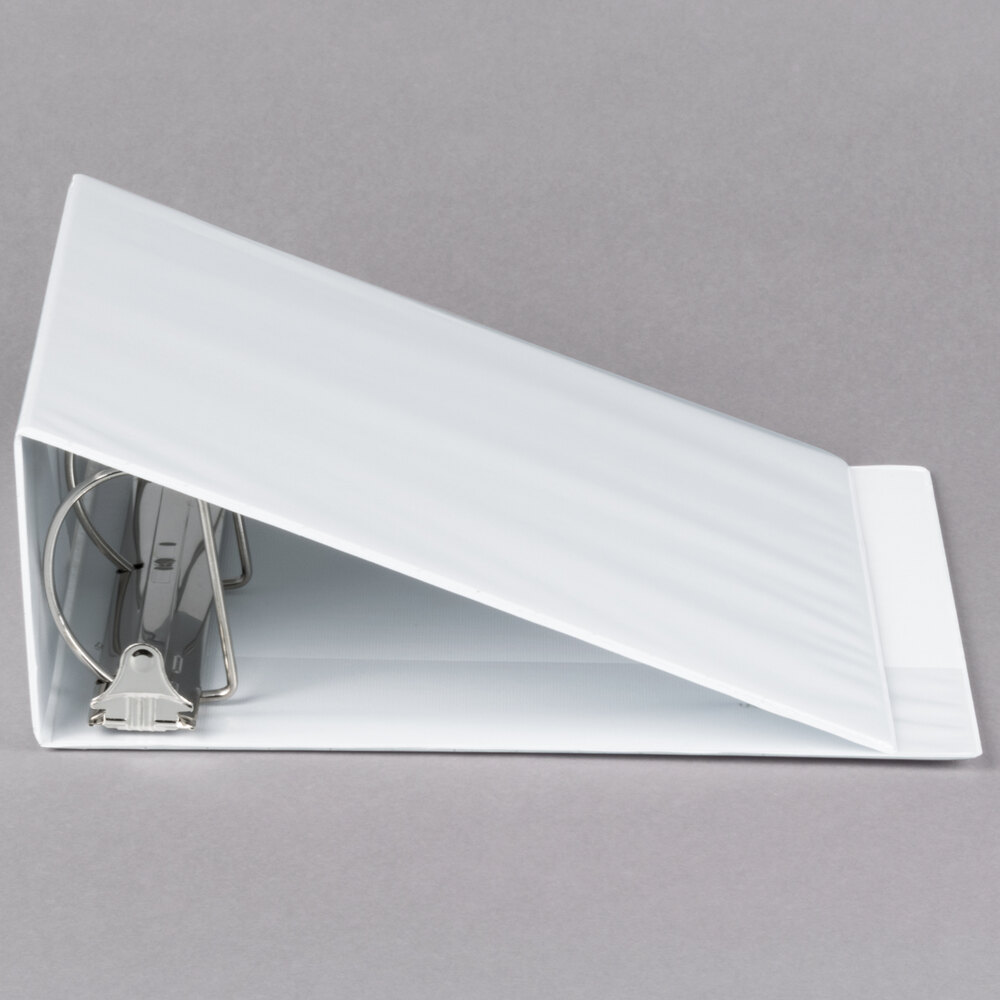 Universal UNV20994 White Economy View Binder with 4" Slant Rings