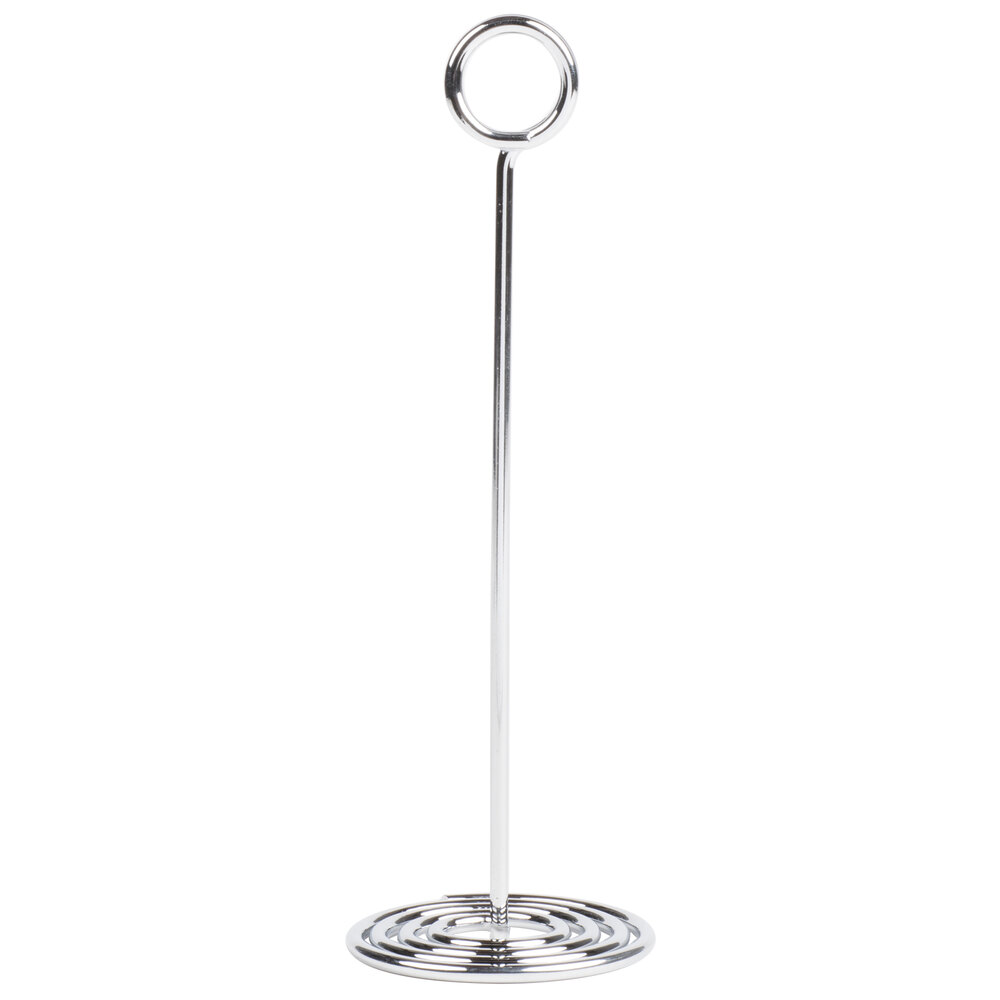 American Metalcraft NSC8 8" Chrome Swirl Base Card Holder