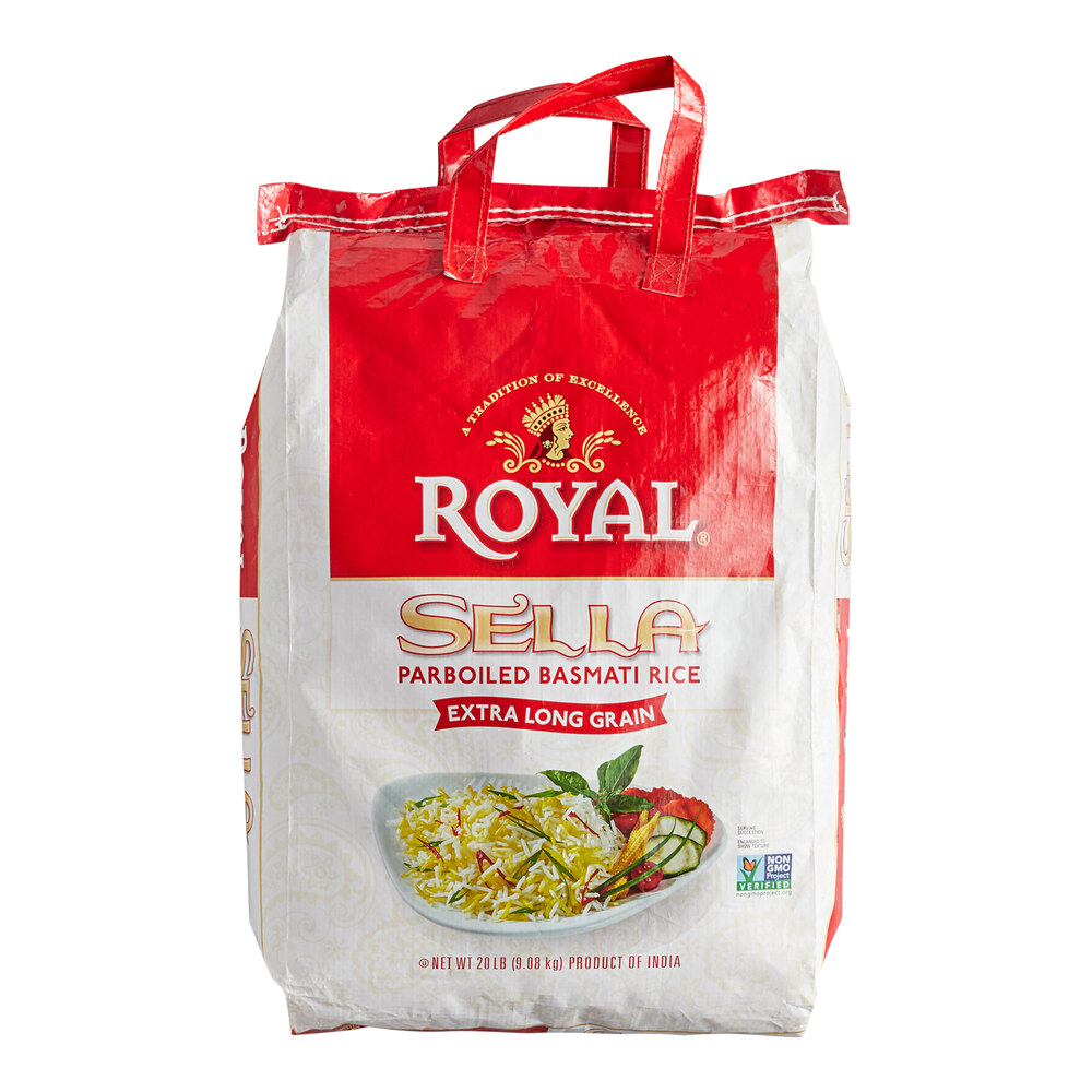 Royal Chef's Secret Sella Parboiled Basmati Rice - 20 lb.