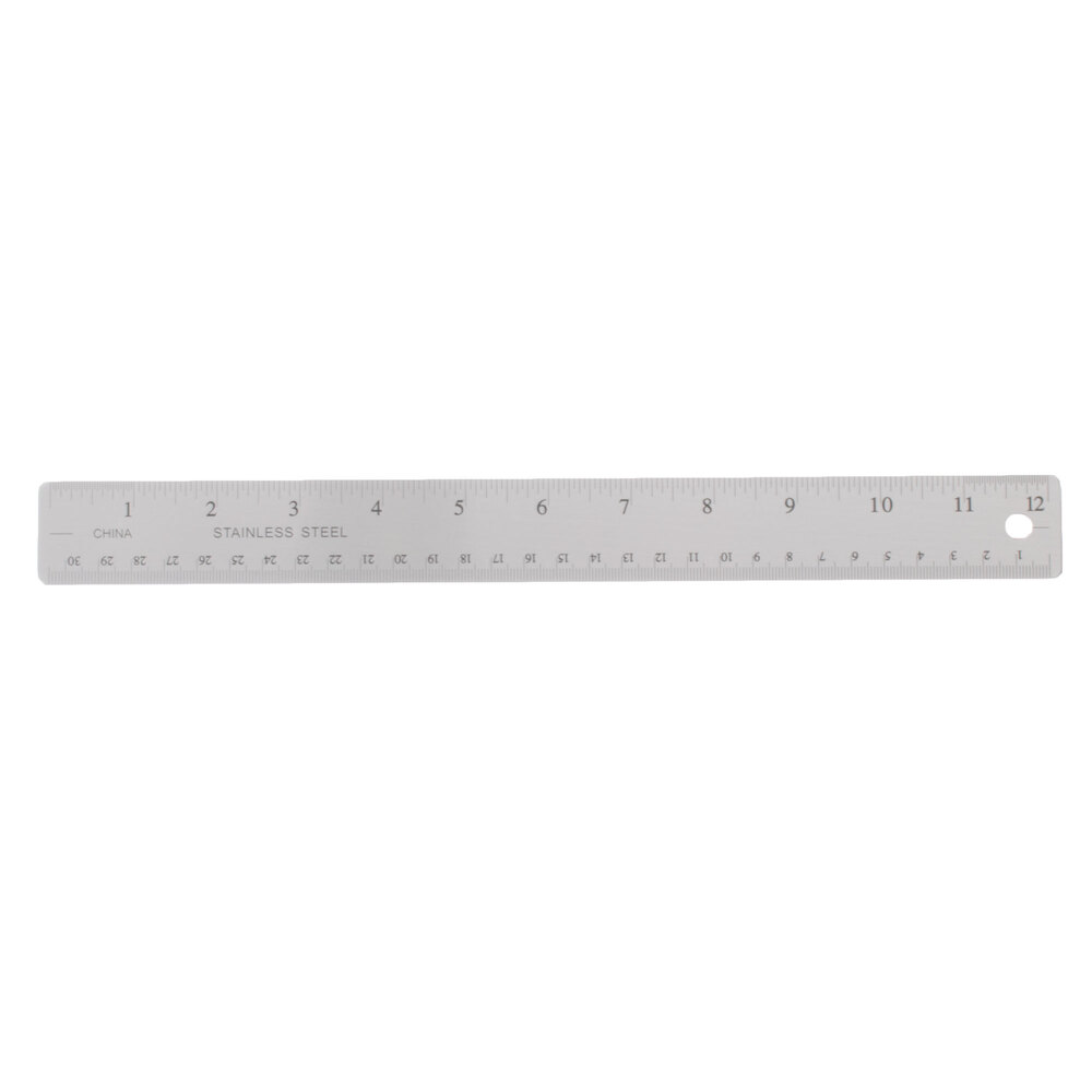 Universal UNV59023 Stainless Steel Ruler with Cork Back and Hanging ...
