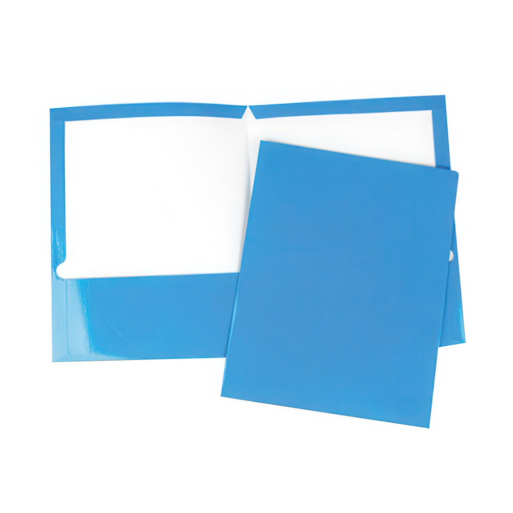 Universal UNV56419 Letter Size 2-Pocket Laminated Paper Pocket Folder ...