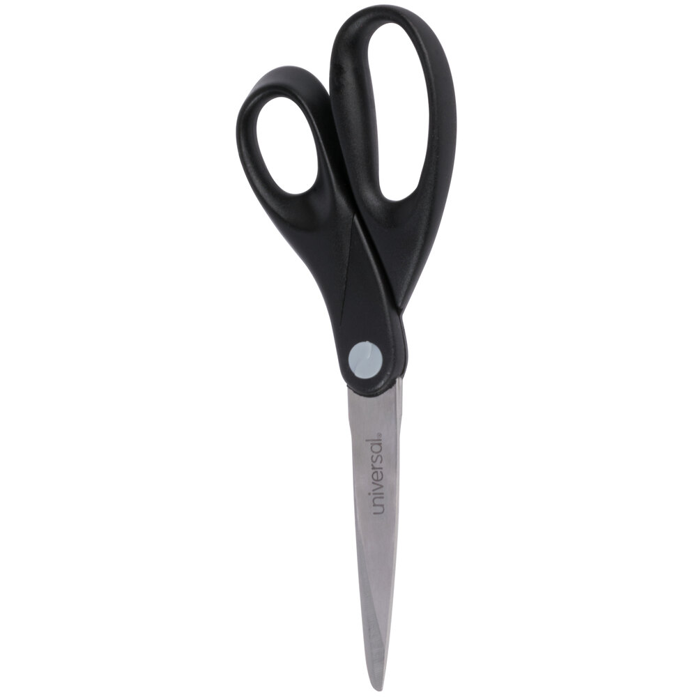Universal UNV92009 8" Stainless Steel Economy Scissors with Black ...