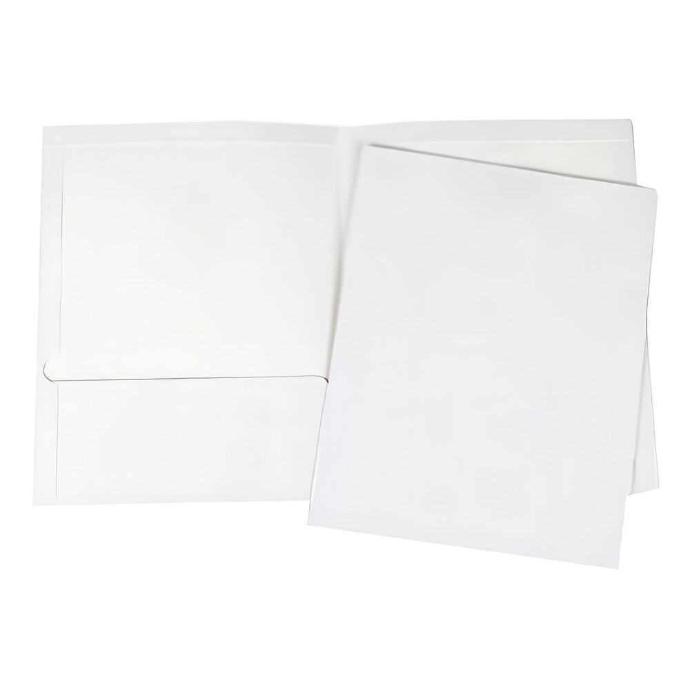 Universal UNV56417 Letter Size 2-Pocket Laminated Paper Pocket Folder ...