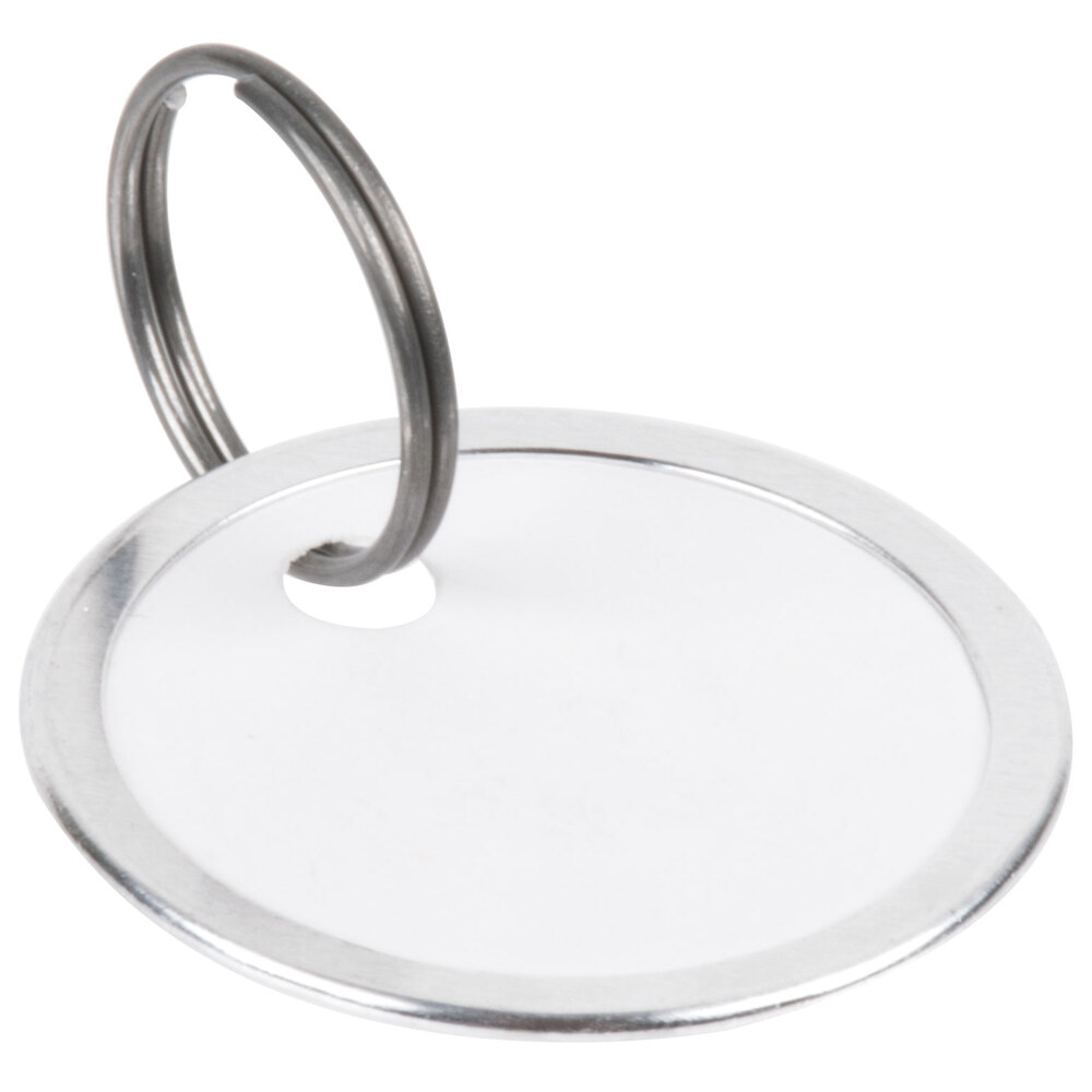 Avery® 11025 1 1/4" Metal Rim White Card Stock Key Tag - 50/Pack