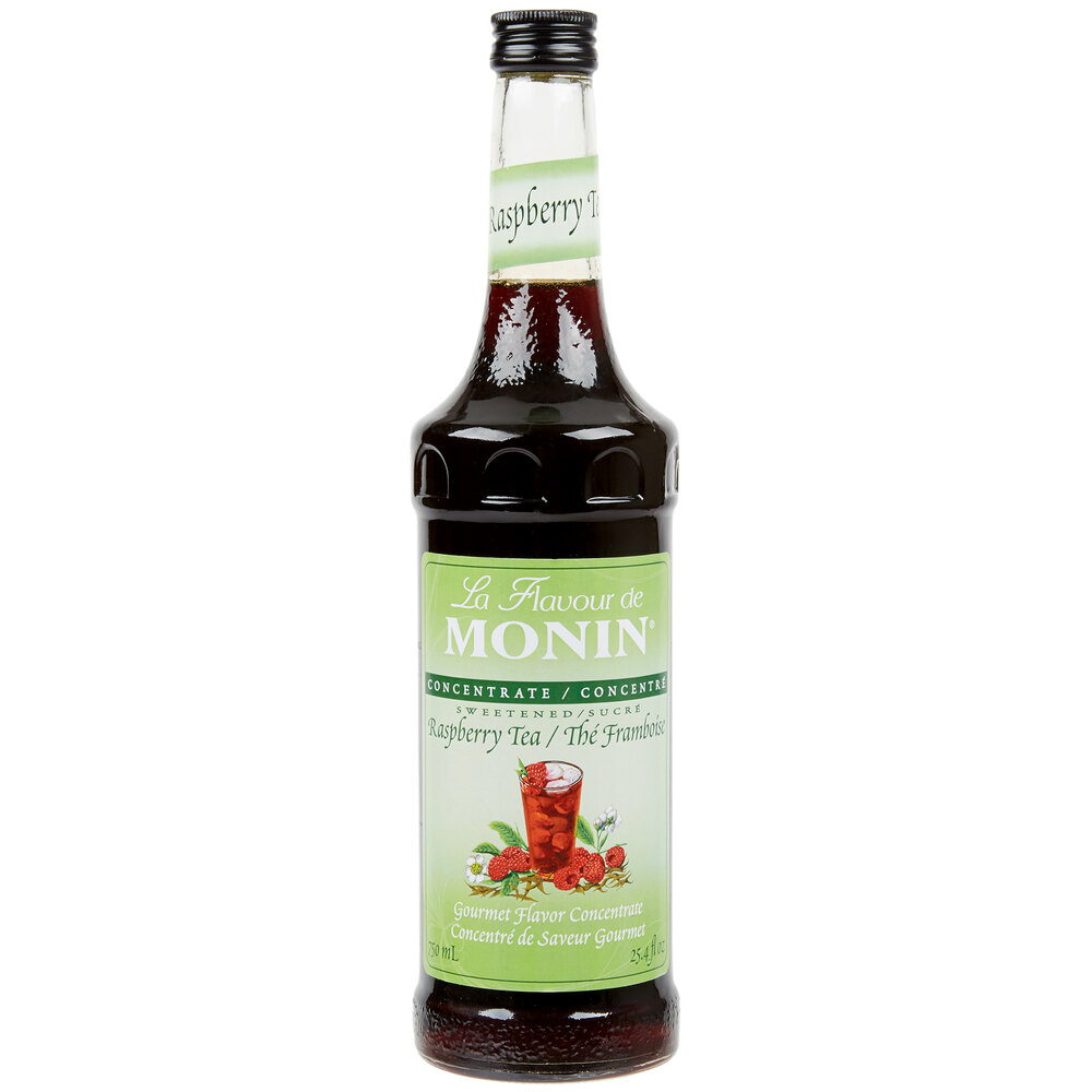Monin 750 mL Raspberry Tea 7:1 Concentrate