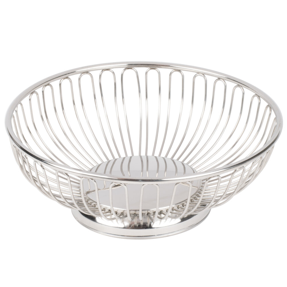 American Metalcraft BSS8 8" Round Stainless Steel Basket
