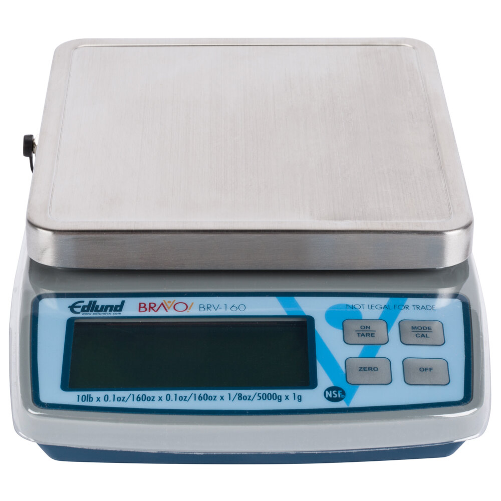 Edlund BRV-160 BRAVO! 10 lb. Digital Portion Scale with ClearShield ...