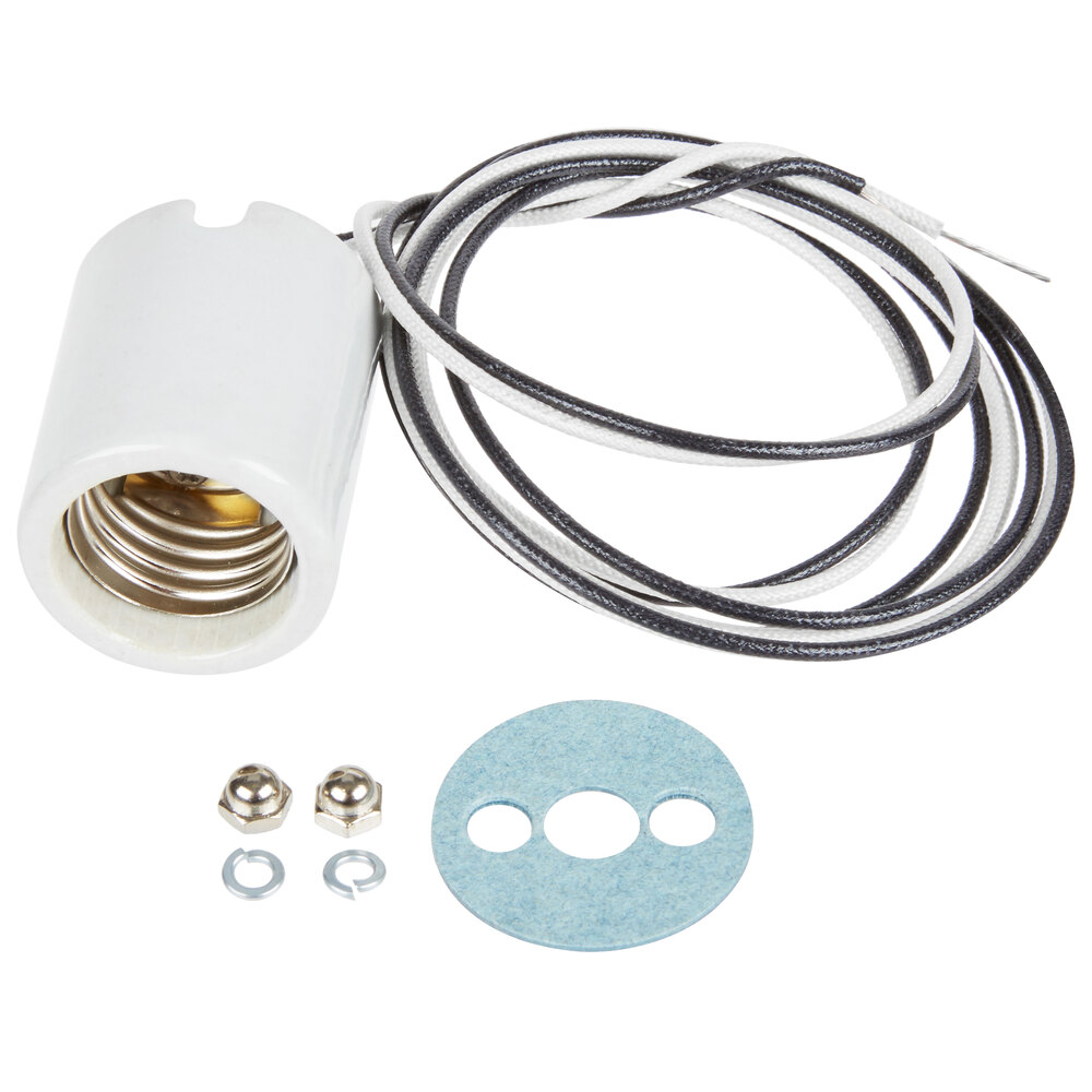 Carlisle HLRP1100 Flex Socket for 1-Bulb Heat Lamps - 110-120V