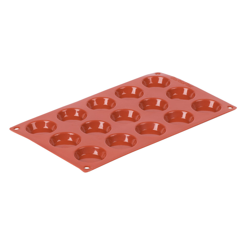 Matfer Bourgeat 257922 Gastroflex Plain-Edge Orange Silicone 15 ...