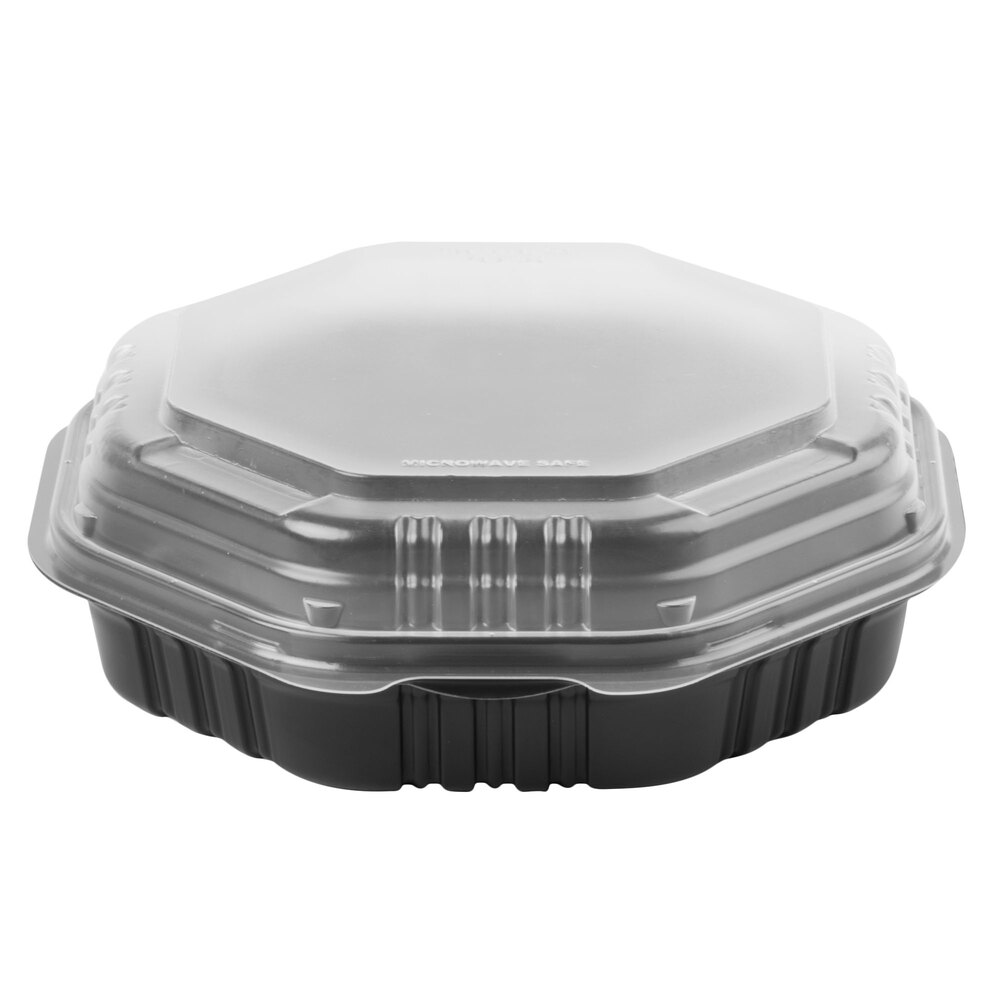 Solo 809011-PP94 Creative Carryouts OctaView Supreme 9" x 9" x 3" Black ...