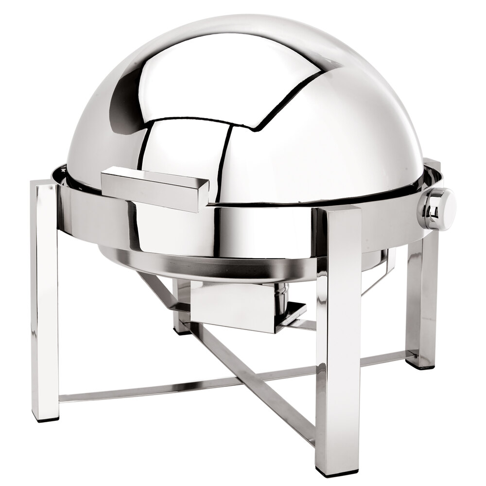 Eastern Tabletop 3148 P2 8 Qt. Round Stainless Steel Roll Top Induction ...
