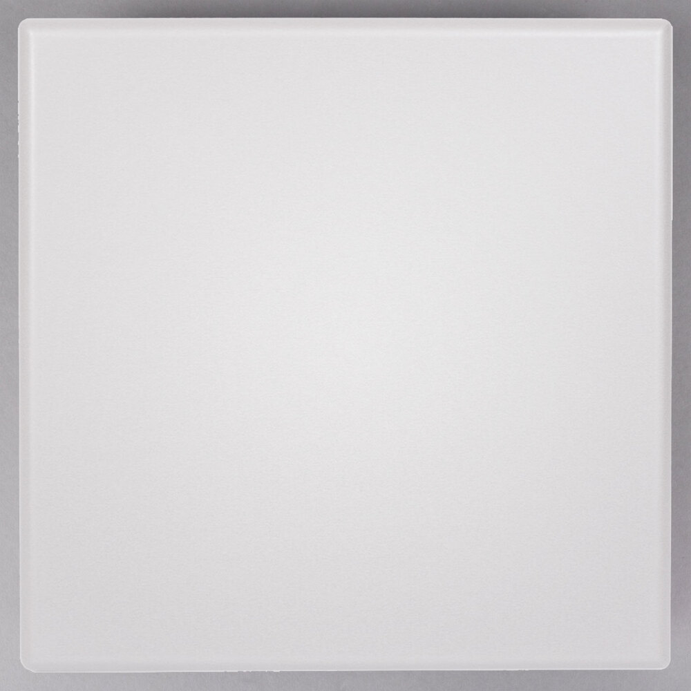 Grosfillex UT210004 X1 24" Square White Outdoor Molded Melamine Table Top