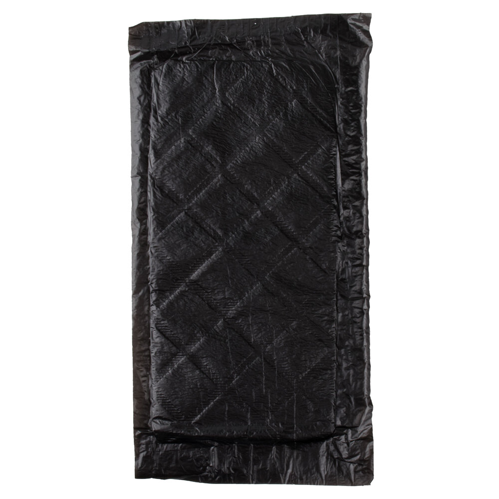 Black 4" x 7" Absorbent Meat, Fish and Poultry Pad 40 Grams - 2,000/Case