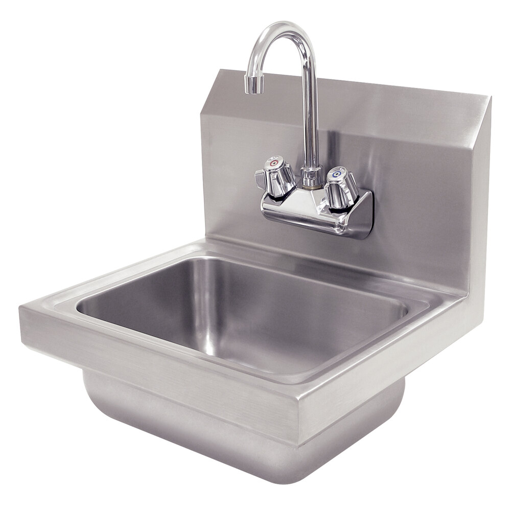 Advance Tabco 7-PS-EC 17 1/4" x 15 1/4" Economy Hand Sink with Splash ...