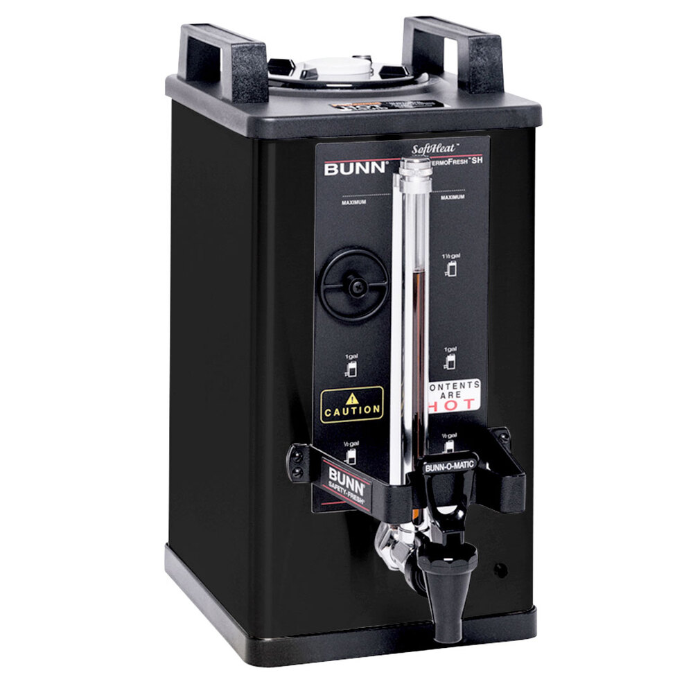 Bunn 27850.0004 Soft Heat 1.5 Gallon Black Coffee Server with 30 Minute ...