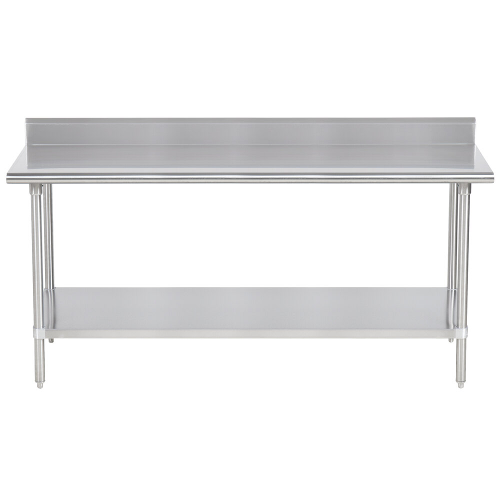 Advance Tabco KSS-366 36" x 72" 14 Gauge Work Table with Stainless ...