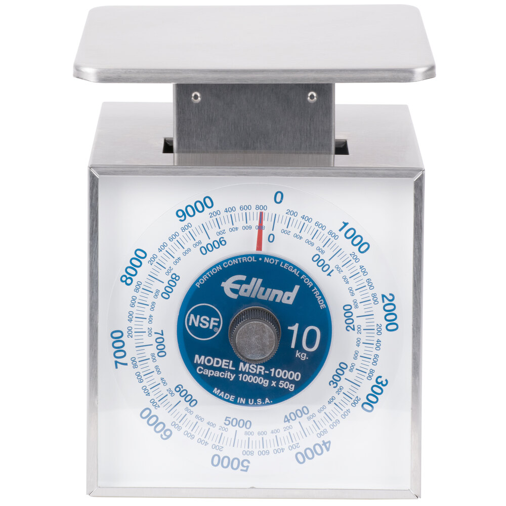 Edlund MSR-10000 10,000 Gram Stainless Steel Metric Portion Scale with ...