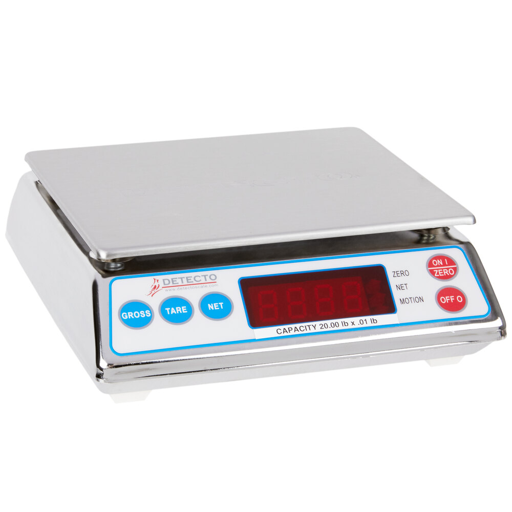 Cardinal Detecto AP-20 20 lb. Digital All-Purpose Portion Control Scale ...