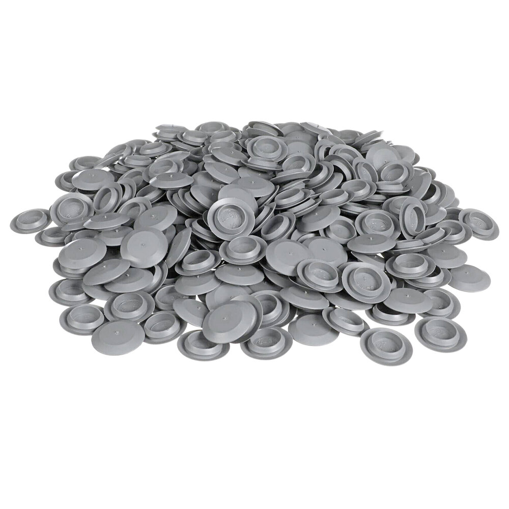 Kolpak 254041075 Plug Button 3/4 Gray Plastic - 200/Pack
