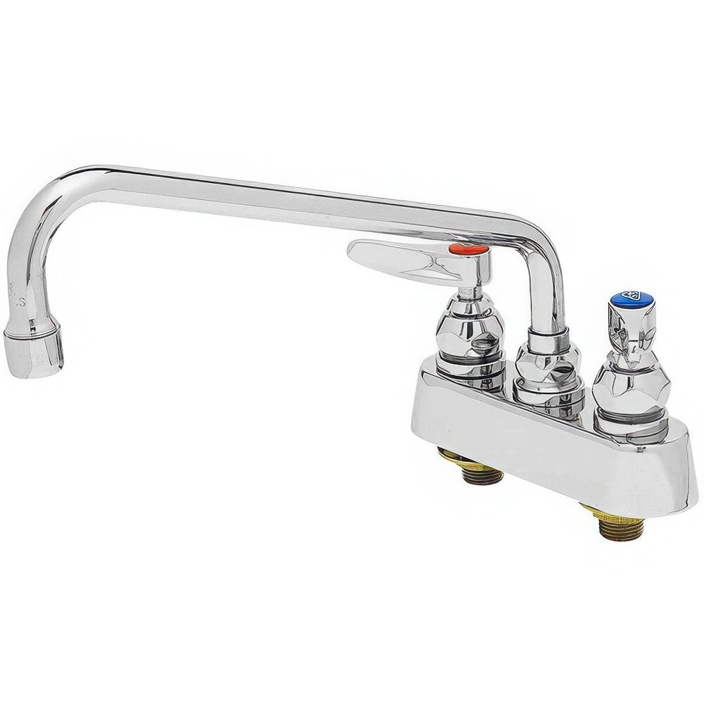 T&S B-1102 Deck Mounted Workboard Faucet with 3 1/2" Centers - 10 ...